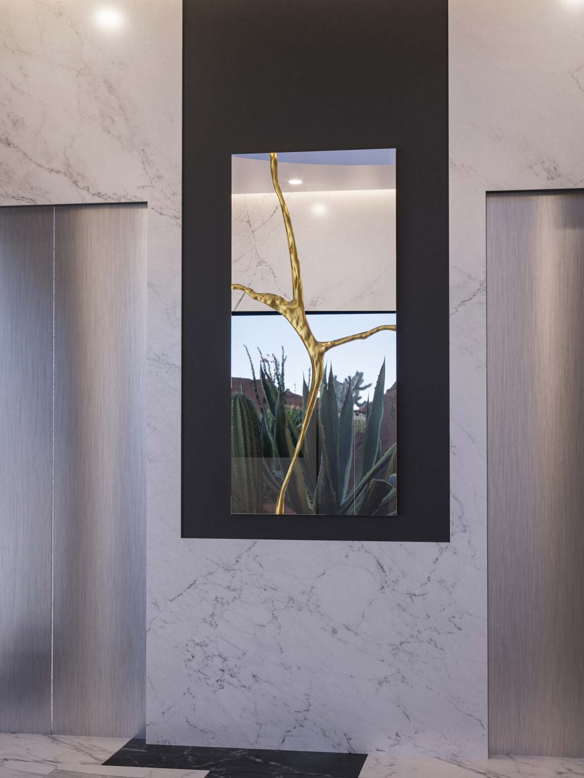 3703-B – Majestic Mirror & Frame